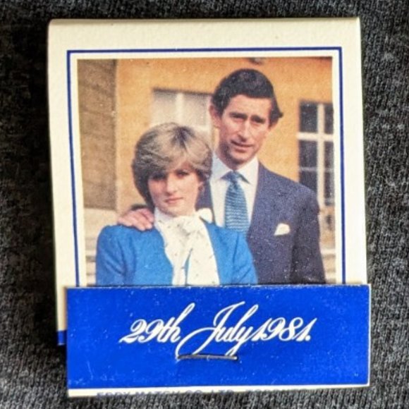 Other | Vintage 1981 Royal Wedding Matchbook Lady Diana Spencer And ...